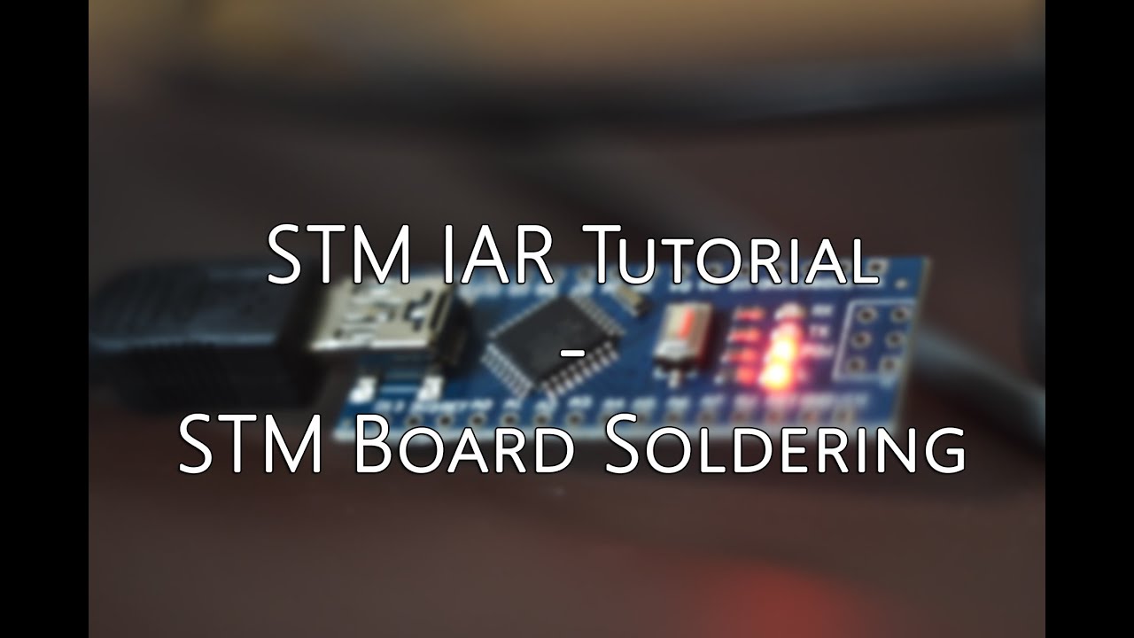 Stm Microcontroller Tutorial Soldering Board Pins Stm8 Youtube 8986