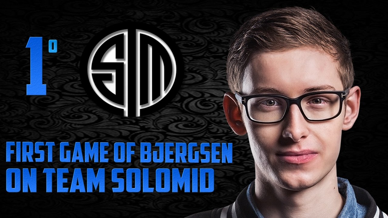 Bjergsen's First Competitive Game on TSM - YouTube