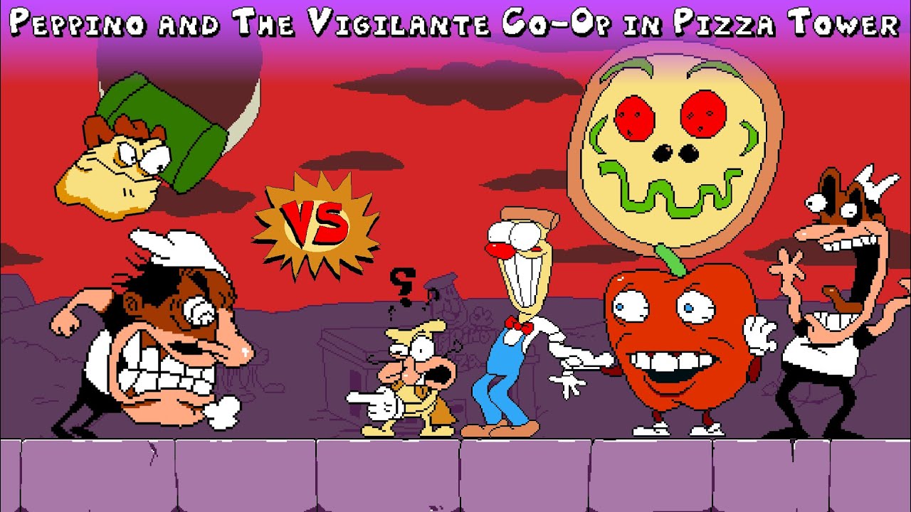Perman: Peppino and The Vigilante Co-Op Defeat the Pizza Tower - YouTube