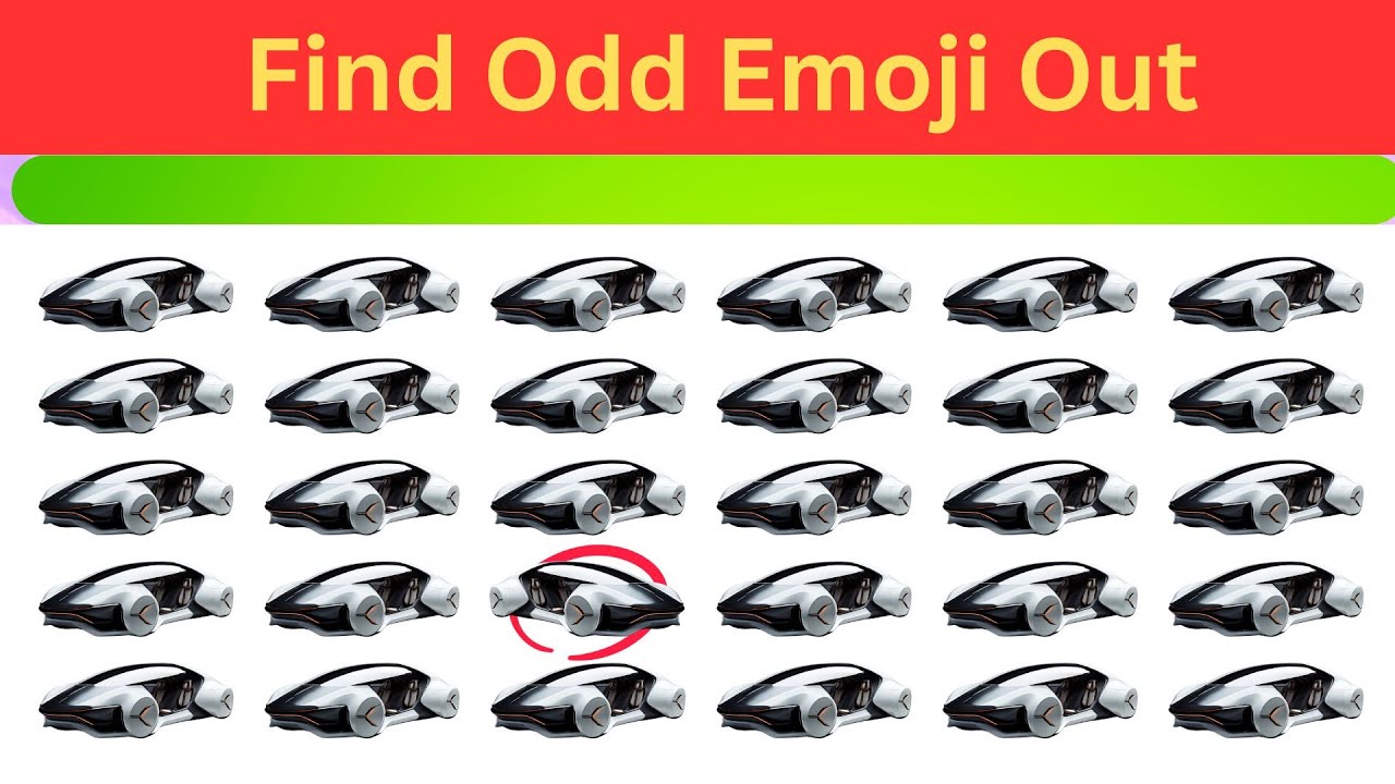 🔍 Find the Different Emoji 🤔 | Difficult Puzzle | The Odd Emoji ...