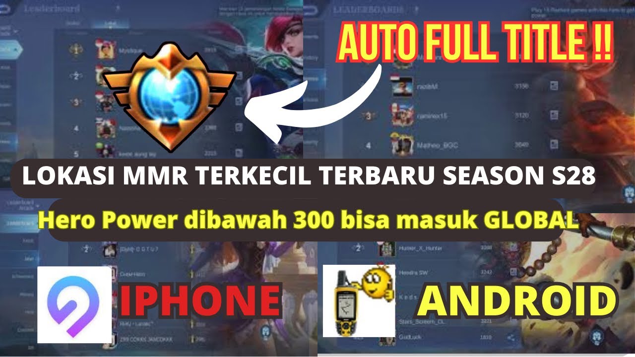AUTO TOP SUPREME!!! LOKASI MMR TERKECIL DAN SEPI BANGETT SEASON 28 ...