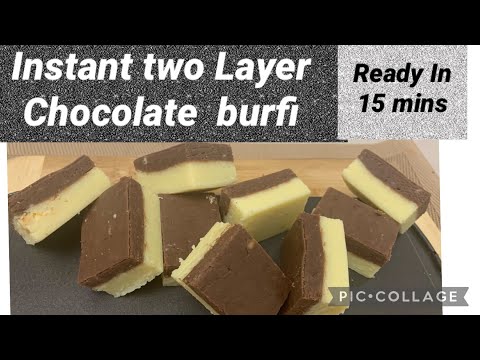 Instant 2 Layer Chocolate Burfi