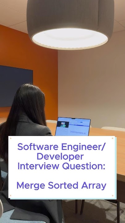 Software Engineer/Developer Interview Question: Merge Sorted Array - YouTube