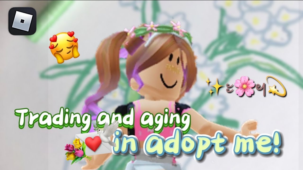 🫐🍎 aging and trading in adopt me!! 🫐🍎 - YouTube