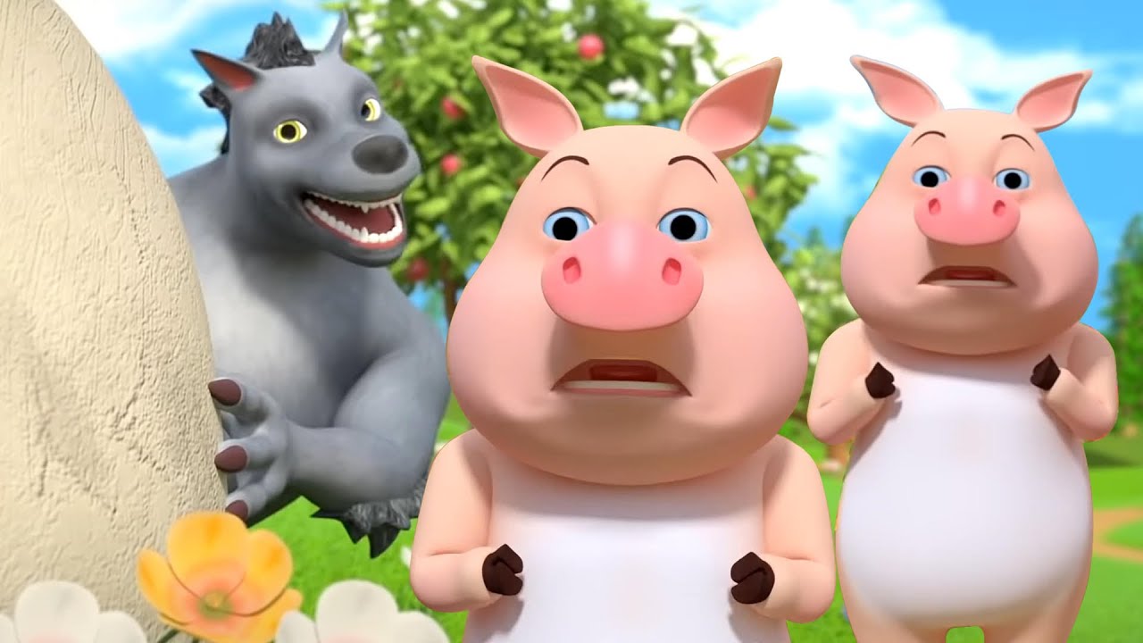 Three Little Pigs, Animal Cartoon & Fairytale Story for Children - YouTube