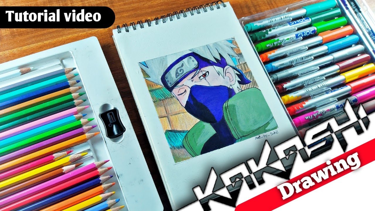 How to draw Kakashi hatake || Anime drawing Kakashi step by step - YouTube