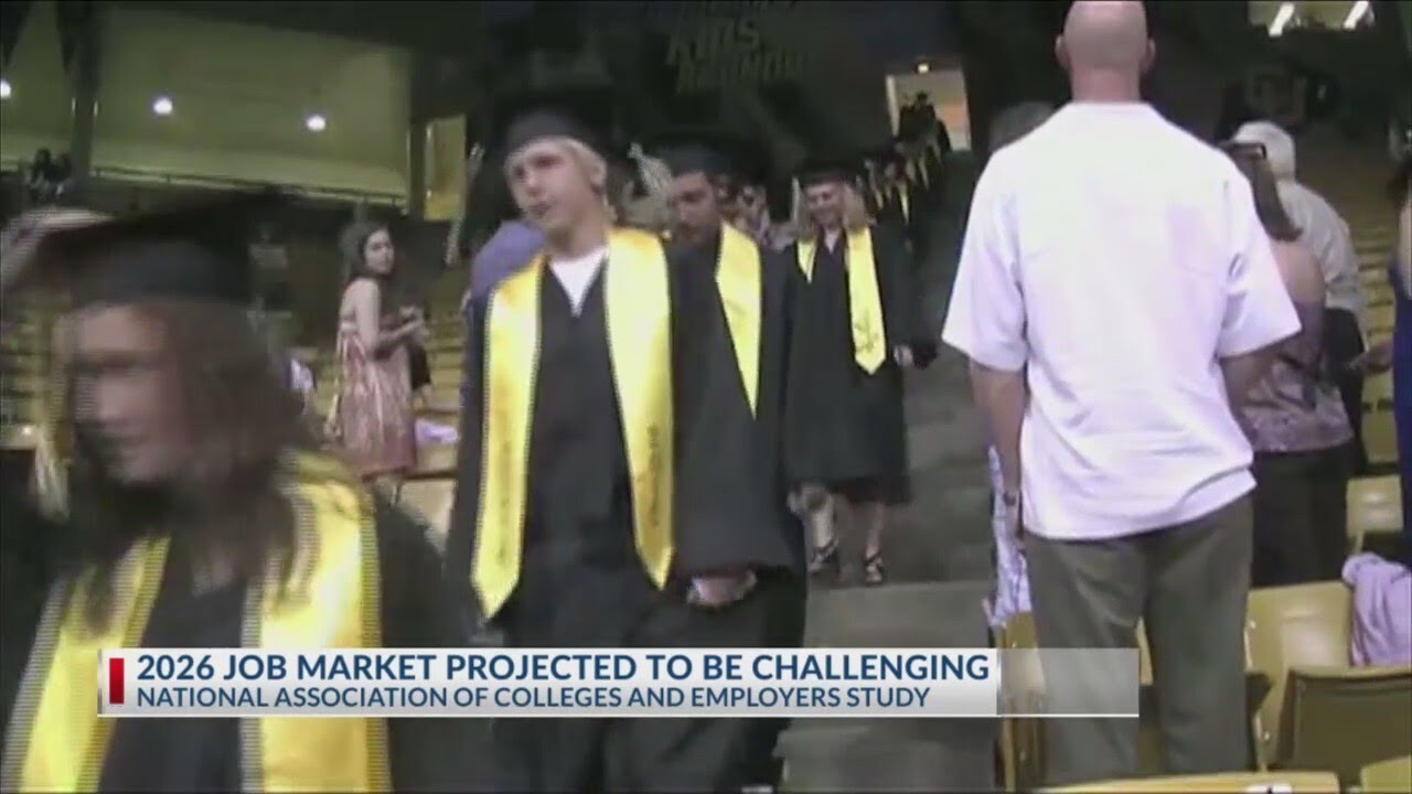 Job market for 2026 grads projected to be 'challenging': report - YouTube