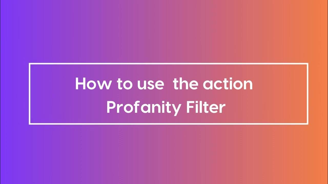 Profanity Filter Action For Text Tool Workflow App For Go High Level ...