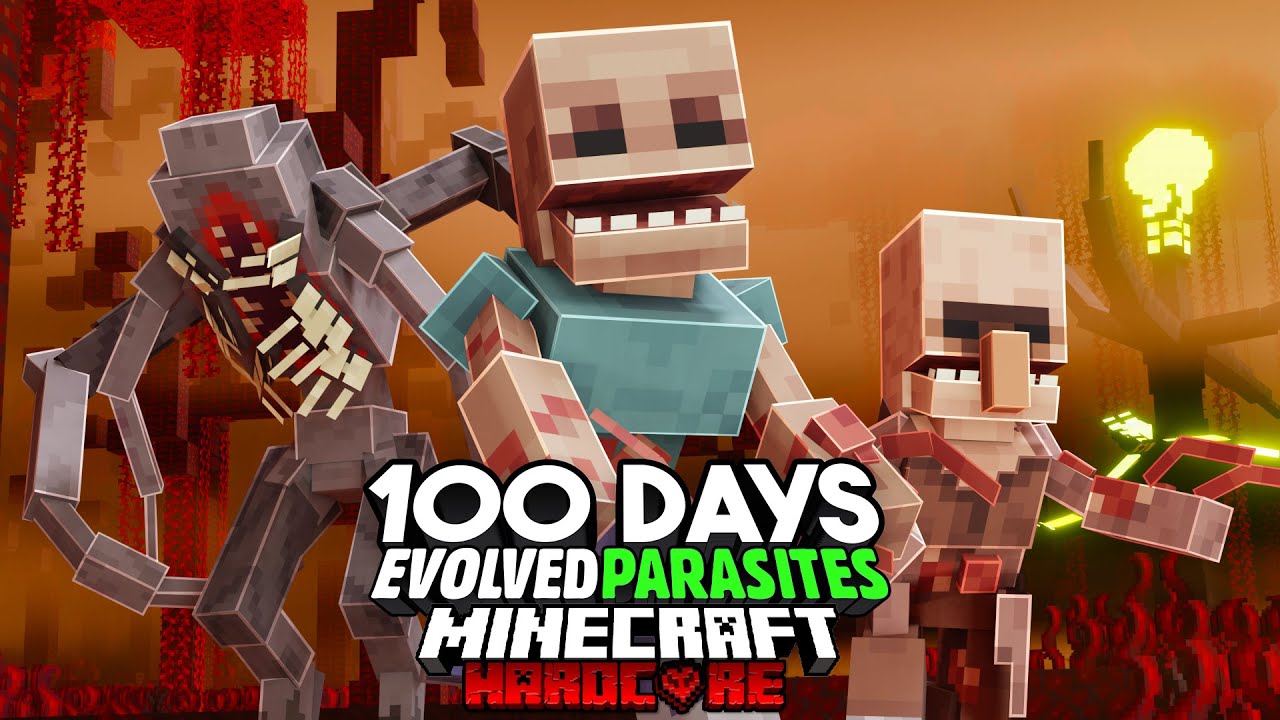 100 Days in a Evolved Parasite Apocalypse in Hardcore Minecraft... Here's What Happened - YouTube