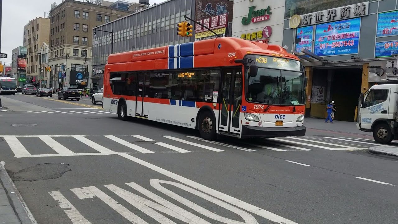 NICE bus: 2019 NFI XN40s #1974 #1979 on the N20G - YouTube