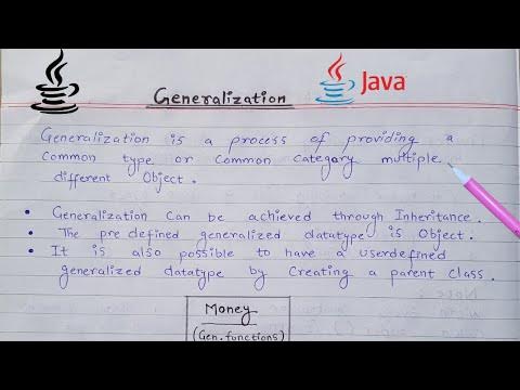 Generalization in Java | coding sekho - YouTube