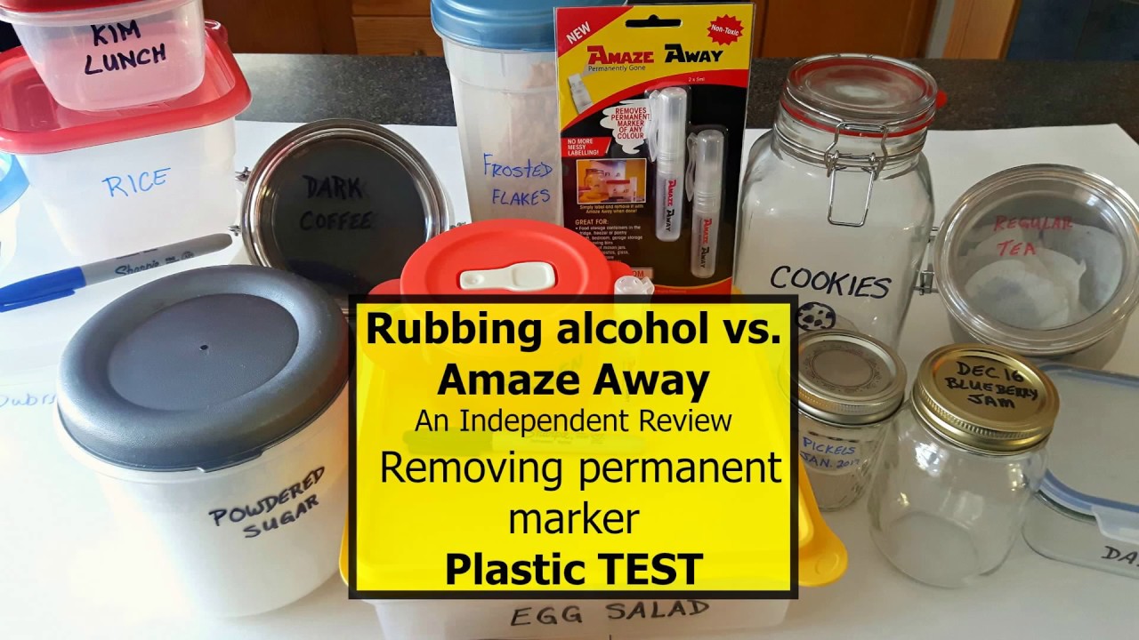 Rubbing alcohol vs. Amaze Away, an independent review - YouTube