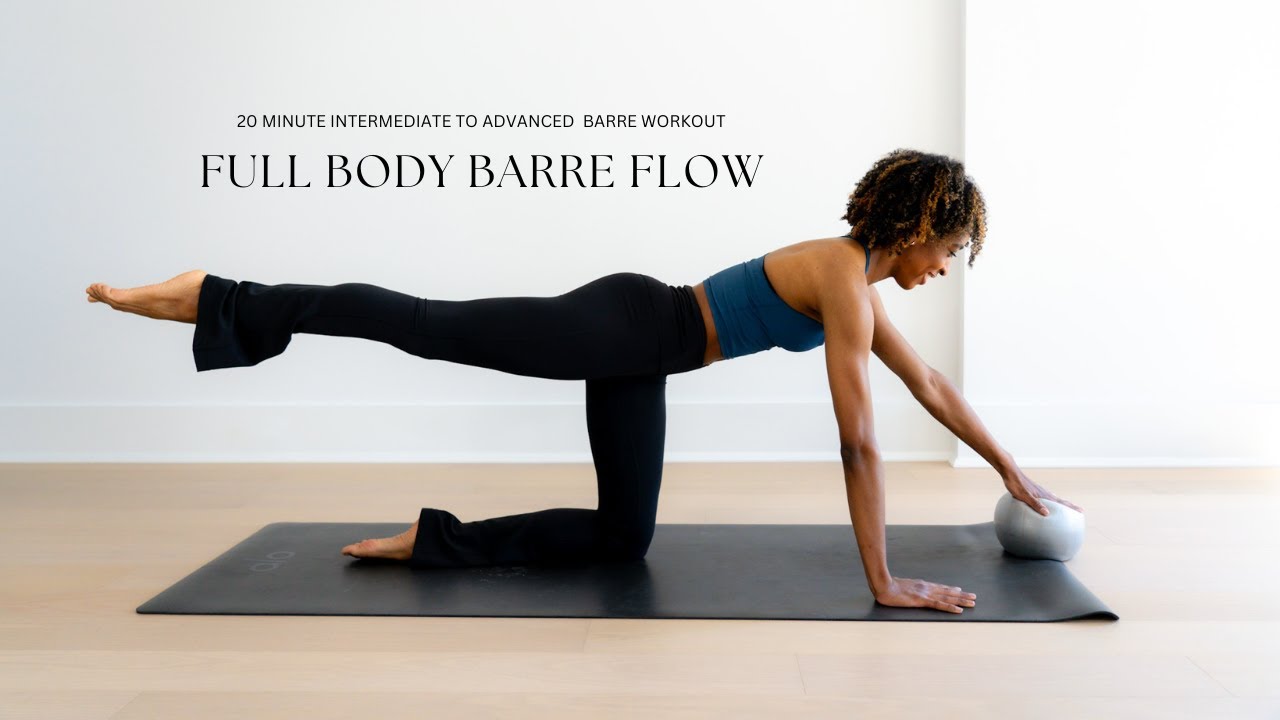 20 MINUTE BARRE WORKOUT | FULL BODY BARRE FLOW - YouTube