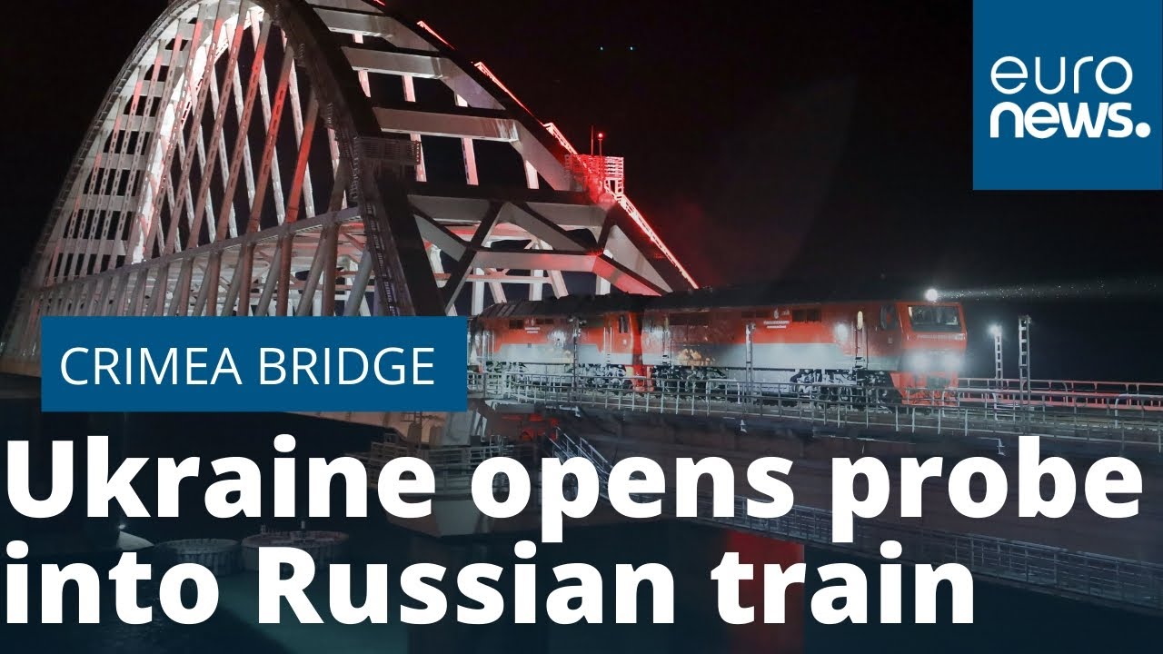 Ukraine opens probe into Russian train on new bridge to Crimea - YouTube