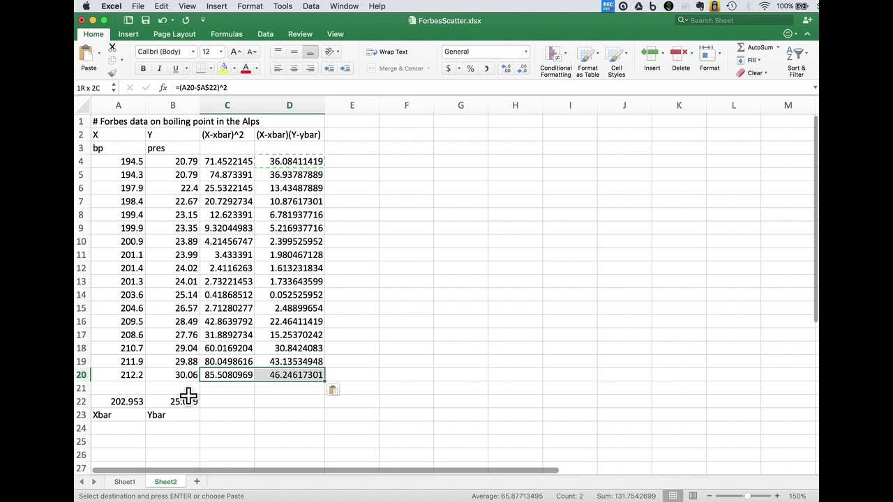 Simple Linear Regression Example - YouTube