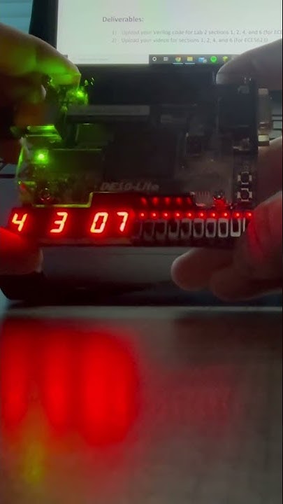 De10 Lite Verilog Laboratory Exercise 2 Part 4 Youtube