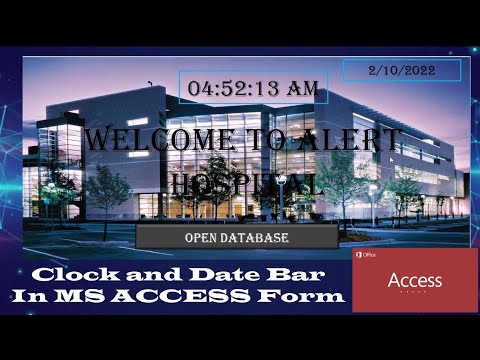 How to Create Clock and Date Bar In MS ACCESS Form Full Tutorial - YouTube