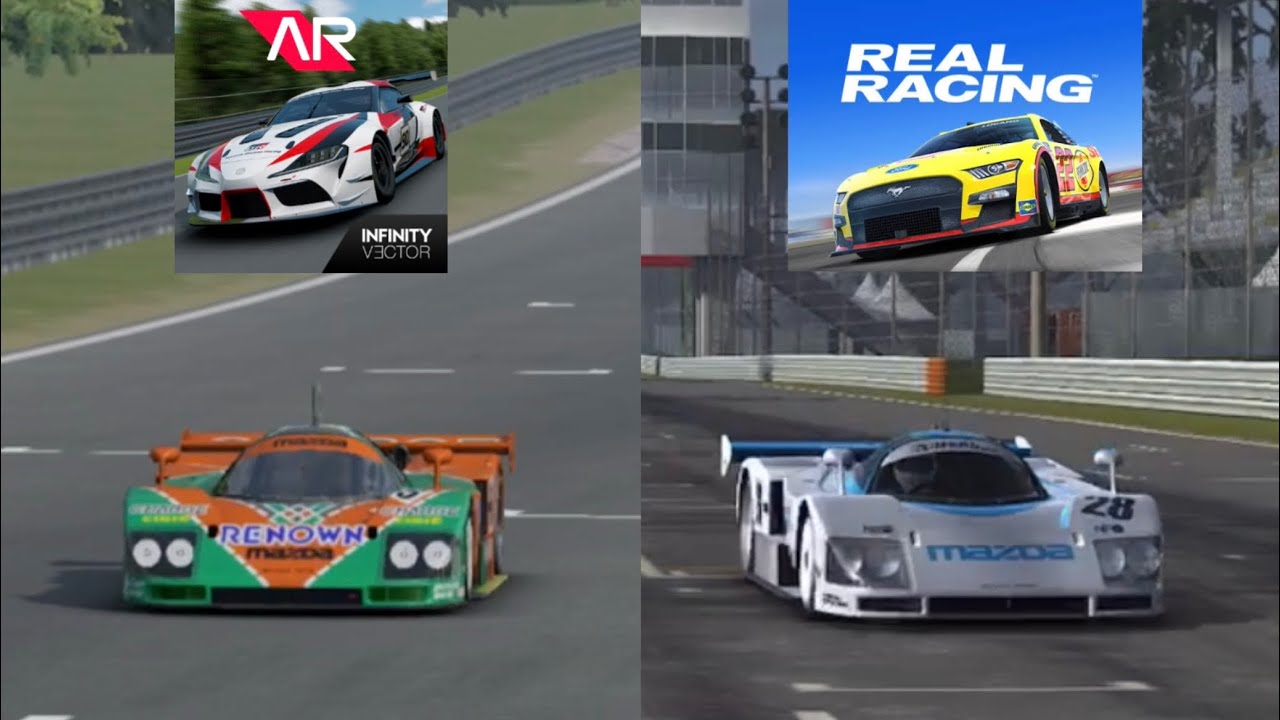 [Assoluto Racing VS Real Racing 3] MAZDA 787B Engine Sound リプレイ視点編 ...