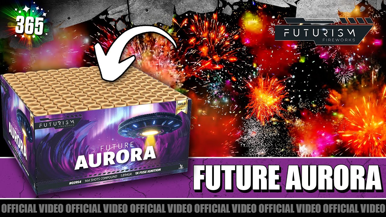 Future Aurora vuurwerk | Futurism Fireworks | 144 schots compound - YouTube