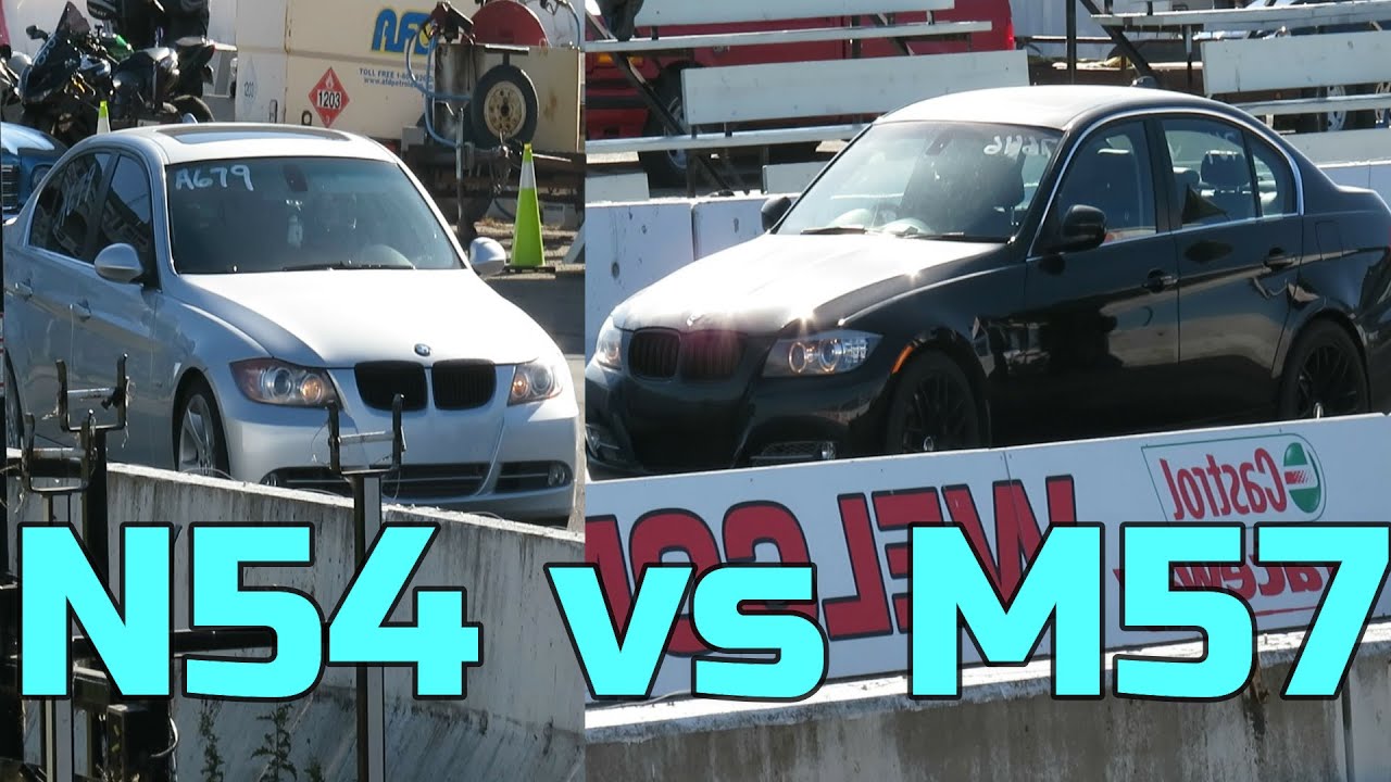 BMW 335i N54 vs BMW M57 335d - YouTube