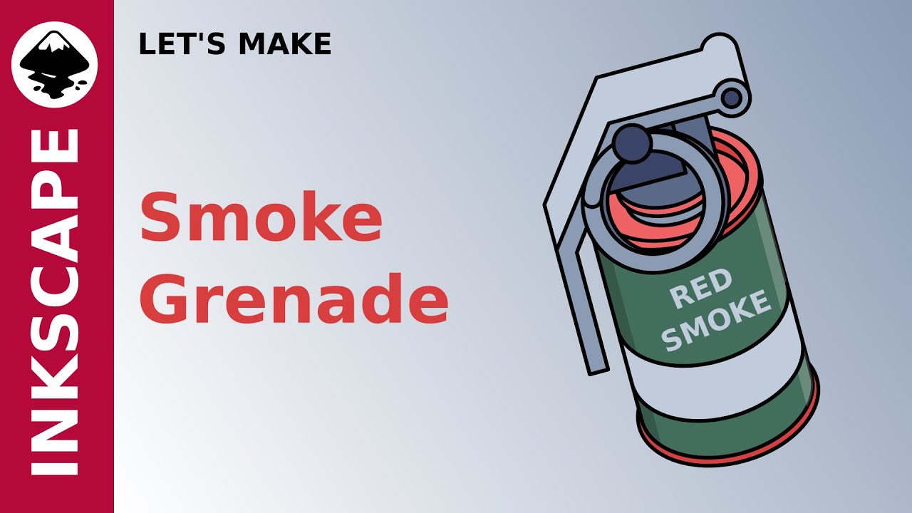 Inkscape Tutorial: How to draw Smoke Grenade - YouTube