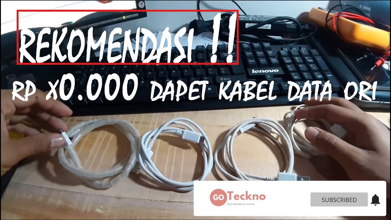 REKOMENDASI !.. I memilih kabel data MURAH dan BAGUS - YouTube
