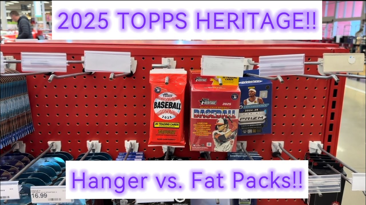 2025 TOPPS HERITAGE FAT PACKS AND HANGER BOXES RIP!!! WHICH ...