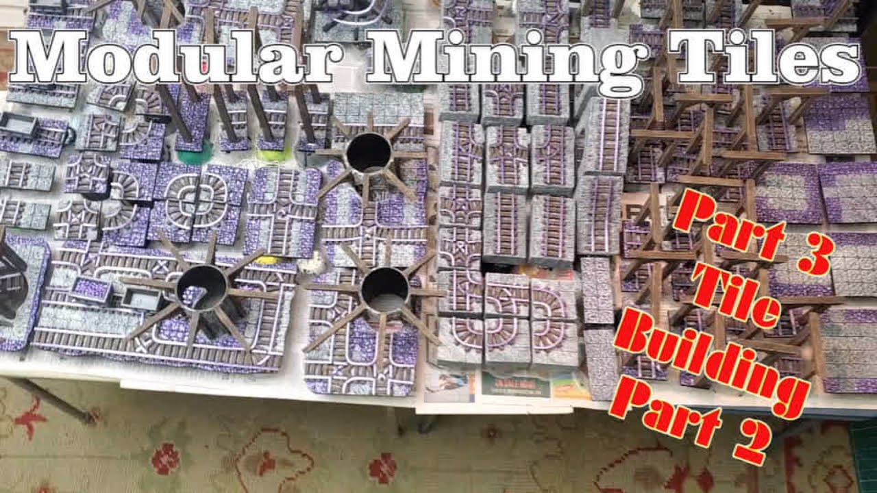 203 Modular Mining Tiles - Part 3 - Tile Building Part 2, #diy # ...