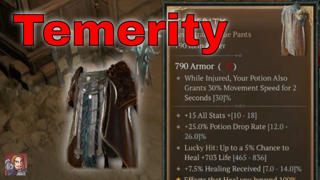 Diablo IV Unique Items - Temerity (Pants) - YouTube