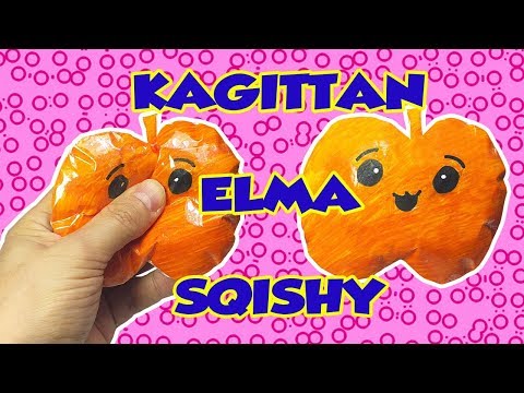 Senin Oyuncağın Kağıt Squishy Yapımı - Elma Sukuşi Nasıl Yapılır -  OYUNCAK HEDİYE TV