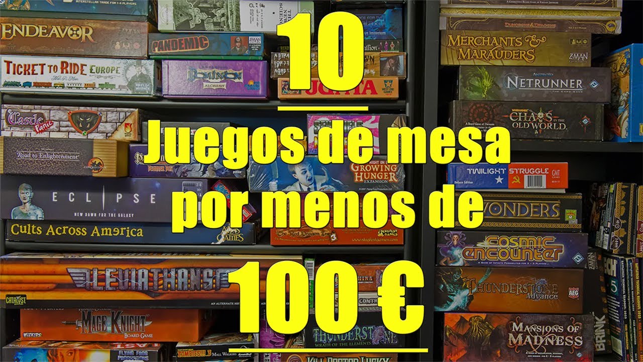 ¡10 juegos de mesa por menos de 100 euros! Cómo comprar juegos de mesa ...