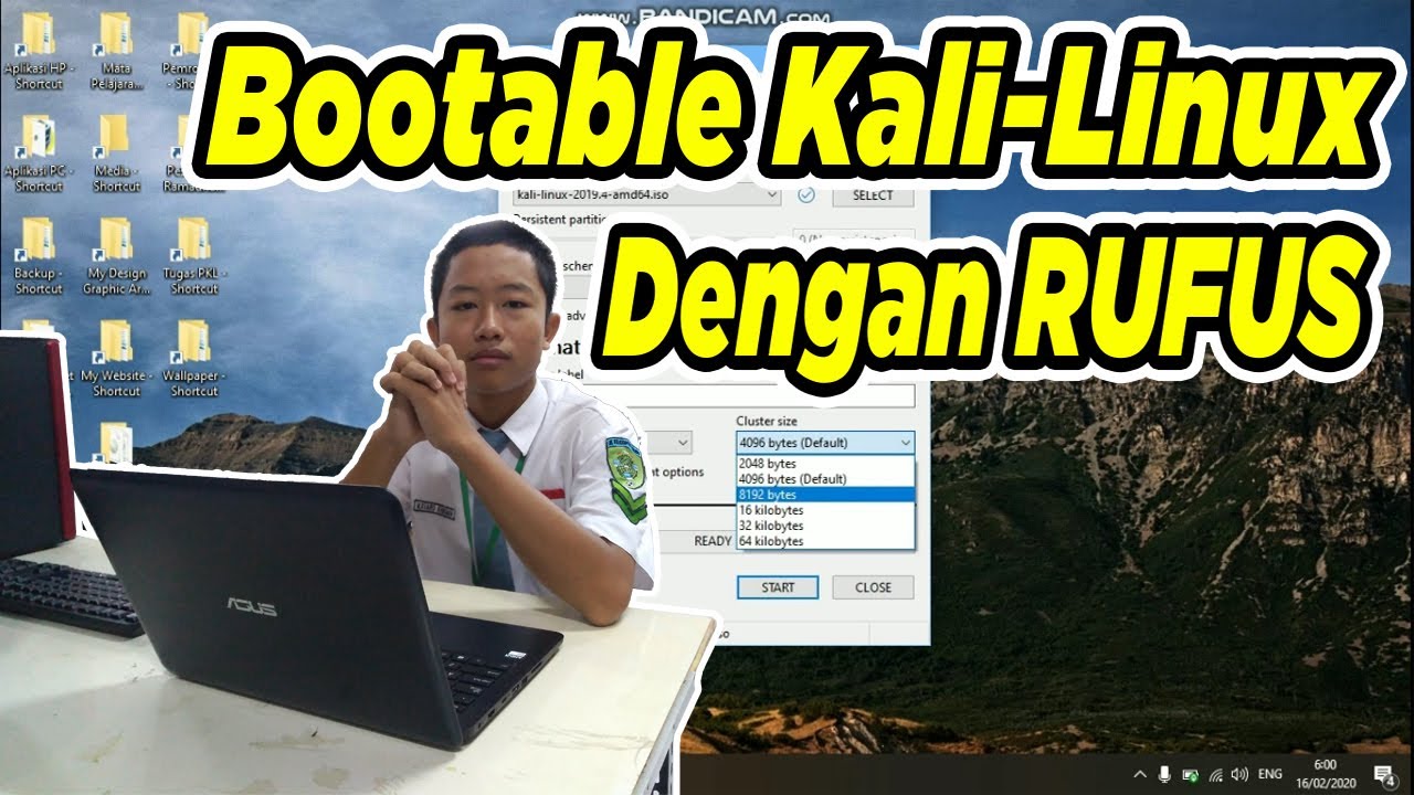 Cara Bootable Kali-Linux Dengan Aplikasi Rufus - YouTube