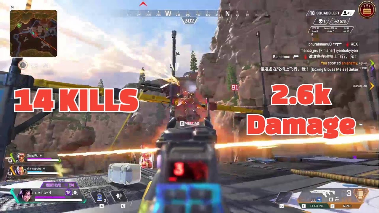 14 KILLS AND 2.6K DAMAGE GAME | APEX LEGENDS HIGHLIGHT VIDEO - YouTube