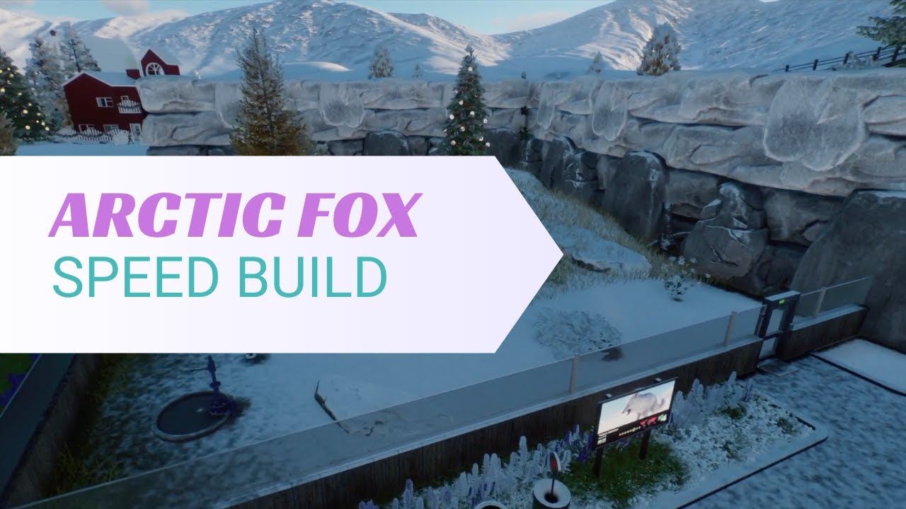 Planet Zoo: Arctic Fox Speed Build | Christmas Zoo 2023 - YouTube