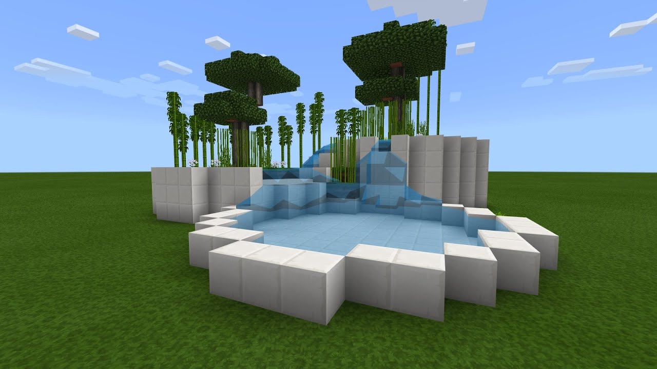 Minecraft tuto fontaine - YouTube