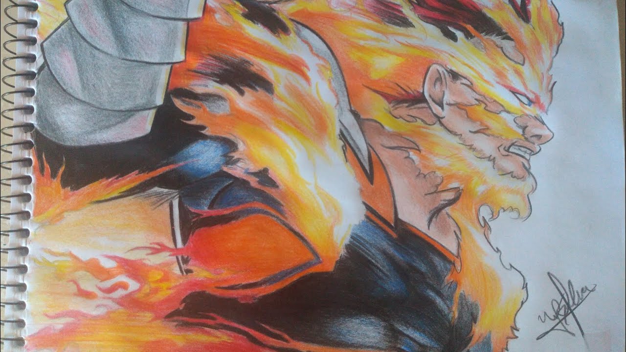 Desenhando Endeavor ( Boku No Hero Academia ) Speed Drawing (Repost ...