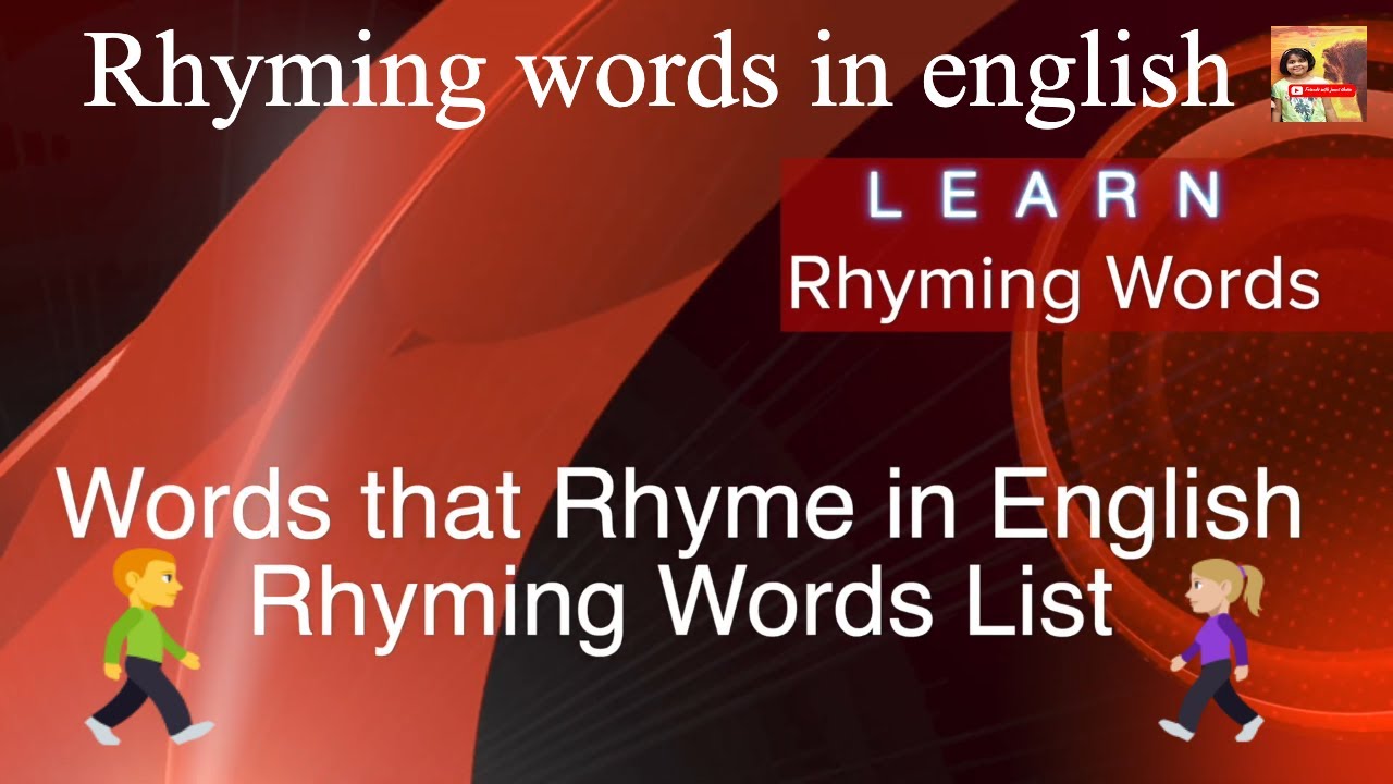 Rhyming Words In English YouTube rhyming-words-in-english-youtube