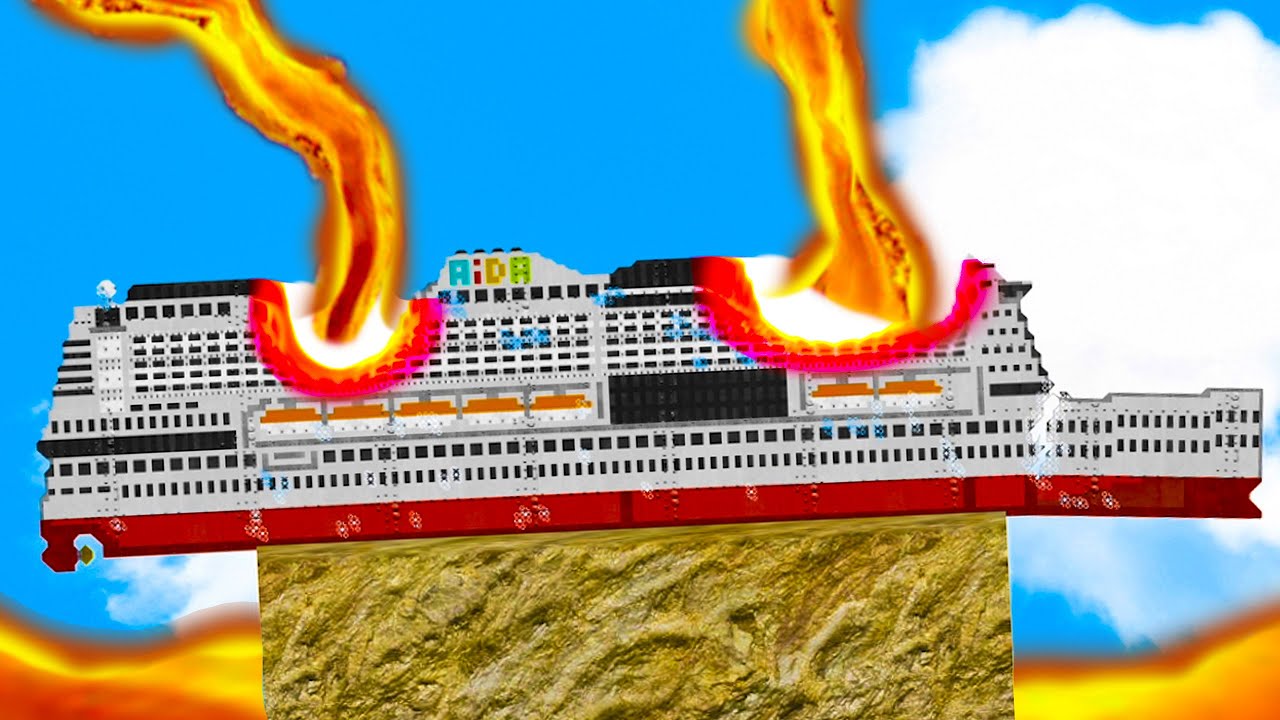 КОРАБЛЬ ПРОТИВ ЛАВЫ | Floating Simulator - YouTube