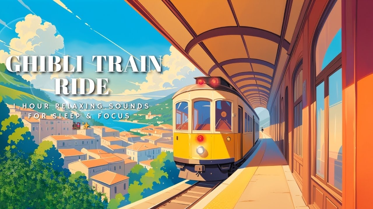 Gentle Train Sounds | Studio Ghibli スタジオジブリ -Inspired Ambiance for ...