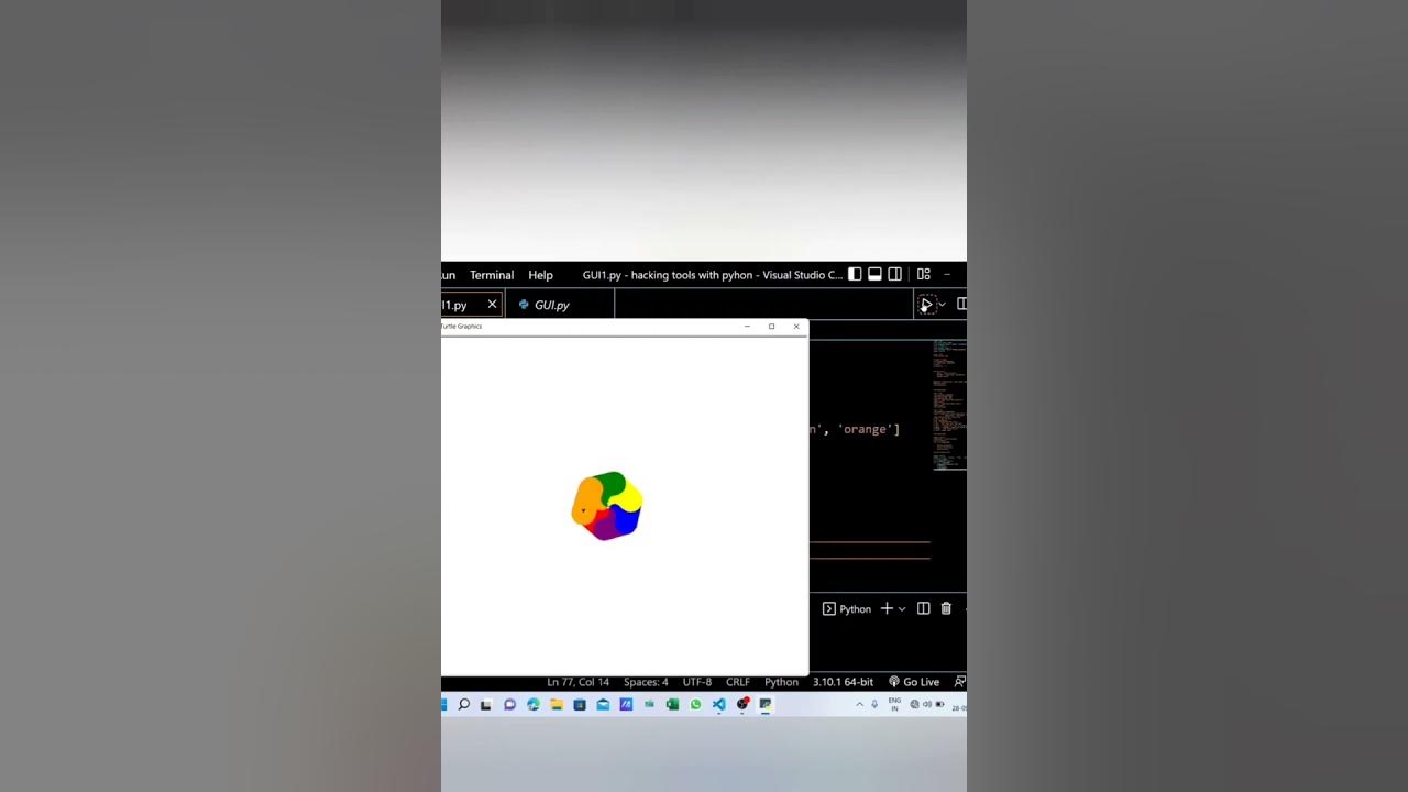 😍what is 🎯python| create amazing design using python| python ka use krke kaise amazing design ...