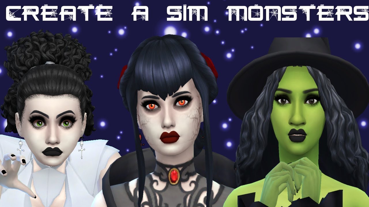 Monsters! | The Sims 4: Create a Sim - YouTube