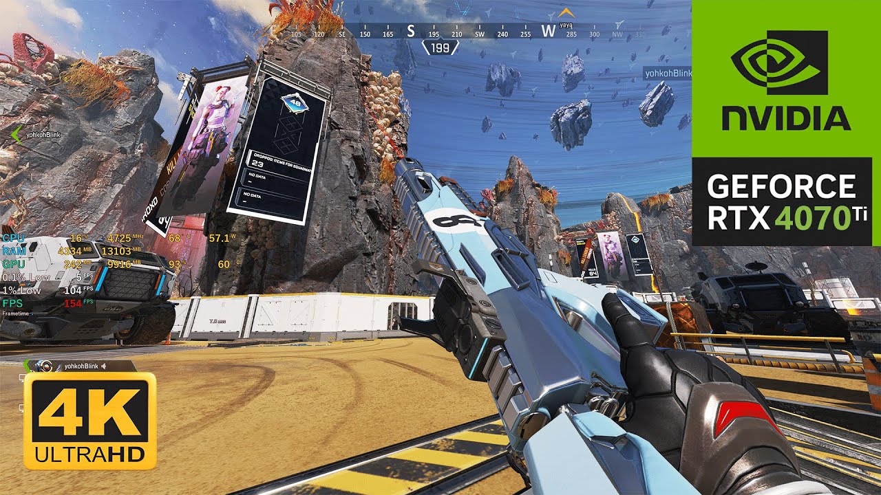 RTX 4070 Ti : Apex Legends Ultra Graphics 4K - YouTube
