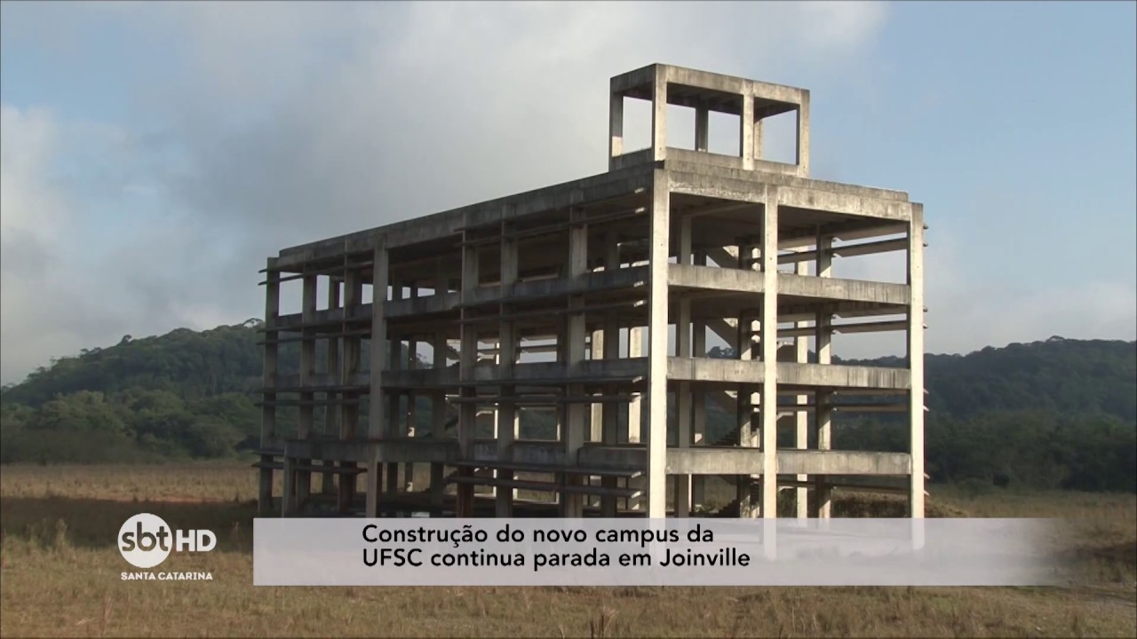 Construção de novo campus da UFSC em Joinville continua parada - YouTube