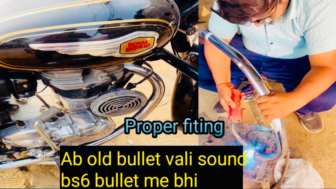 C bend for bs6 Bullet 350|| original hand made c bend pipe for Royal ...