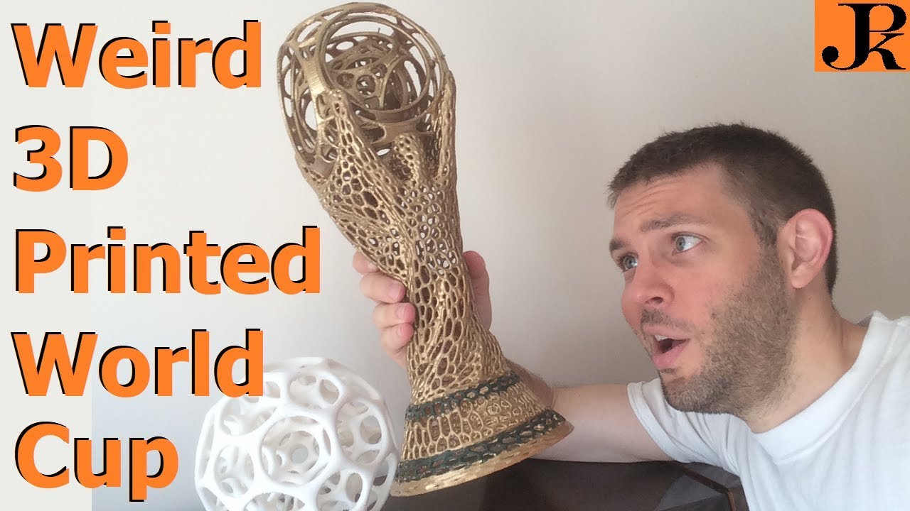 Futuristic 3D Printed FIFA World Cup Trophy (Voronoi Meshmixer tutorial ...