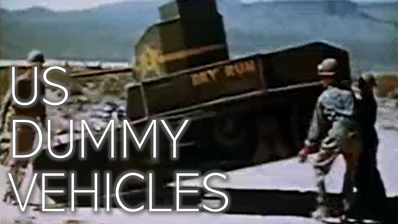 US Military Dummy Vehicles and Camouflage - YouTube