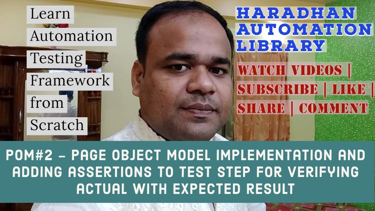 POM#2 - Page Object Model Implementation and adding assertion to test ...