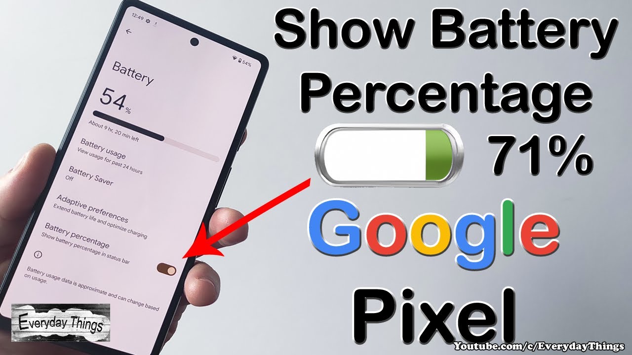The Easy Way to Show Battery Percentage on Your Google Pixel Phone ...