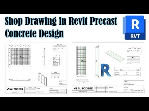 How to create Shop Drawing in Revit Precast Concrete Design | Revit ...
