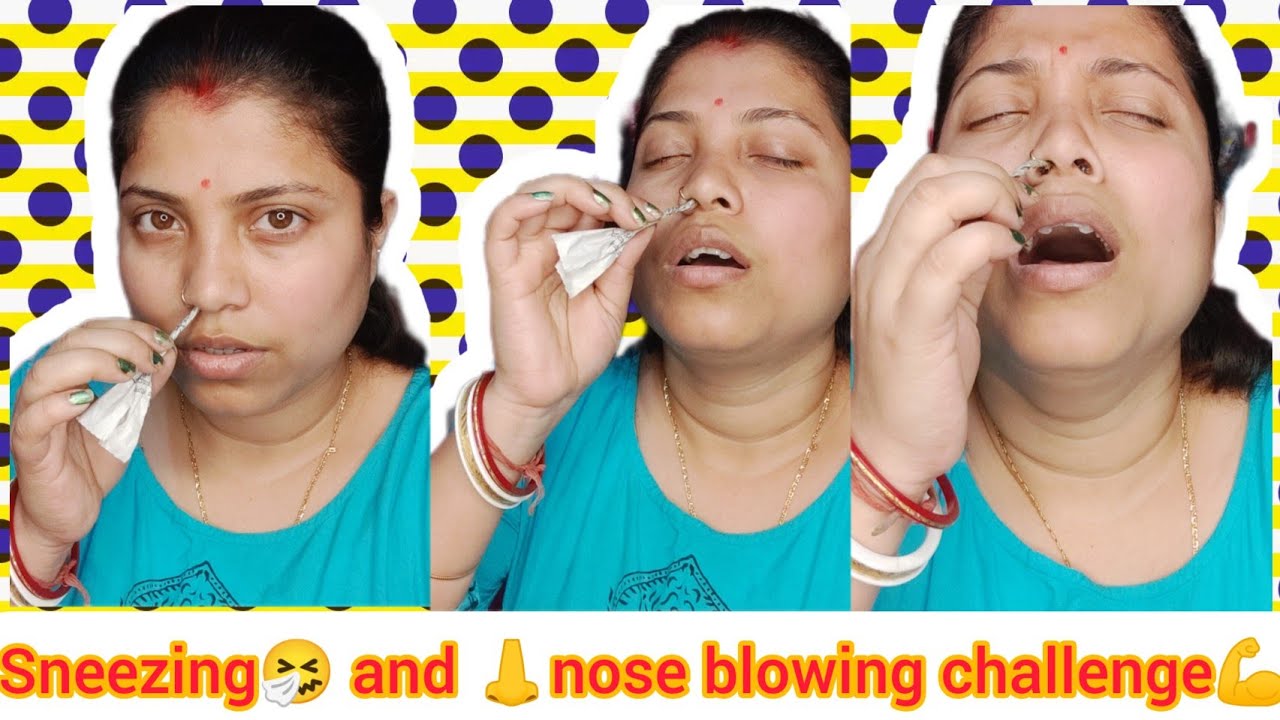 March 2023 sneezing and 👃nose blowing challenge💪 - YouTube